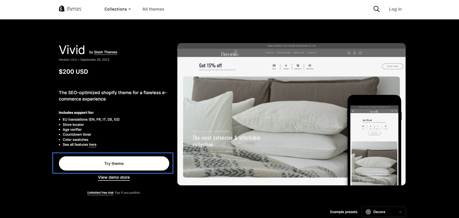 Vivid Shopify Theme Review: Fantastic Option For Art And Photography Brands